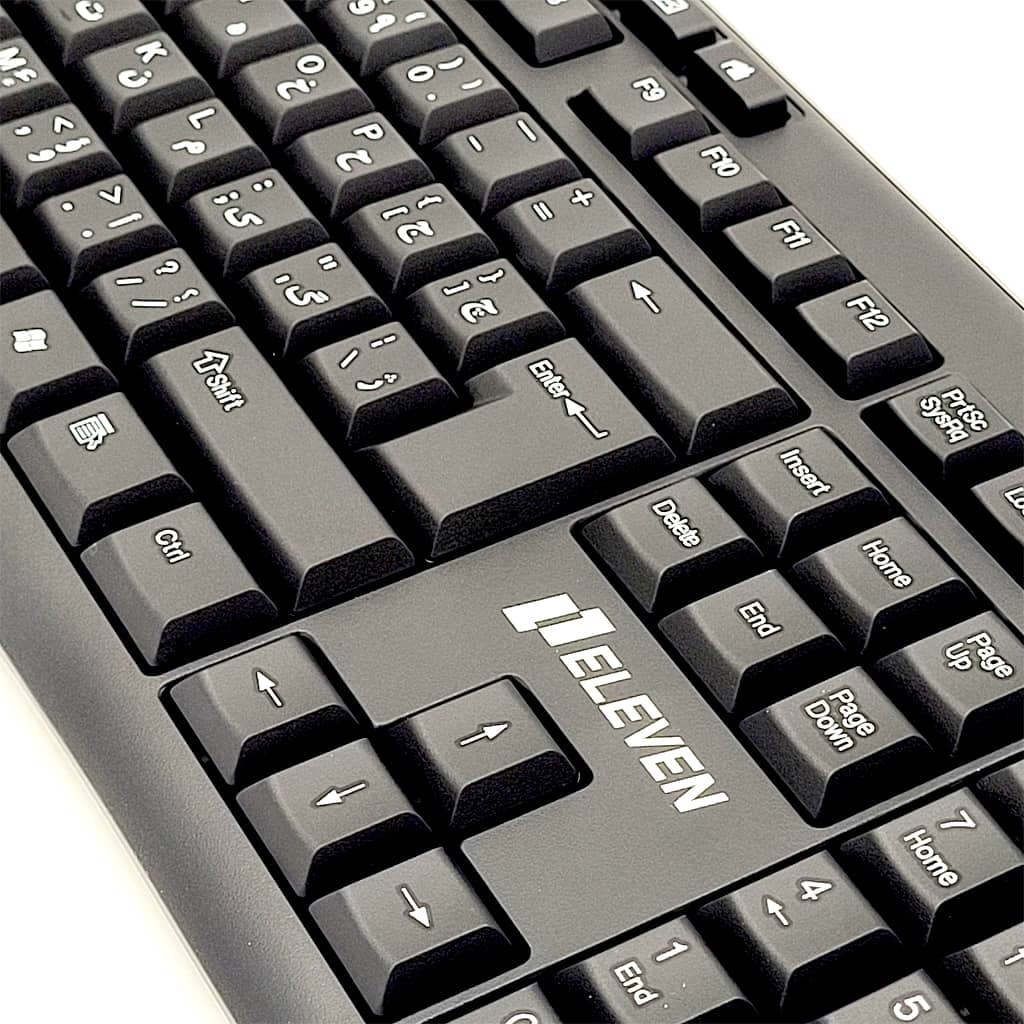کیبورد سیم دار ELEVEN مدل K501 با حروف فارسی - فروشگاه اینترنتی ونوس رایانه